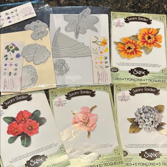 Sizzix | Office | Sizzix Susans Garden Floral Die Collection Of 8 Sets | Poshmark